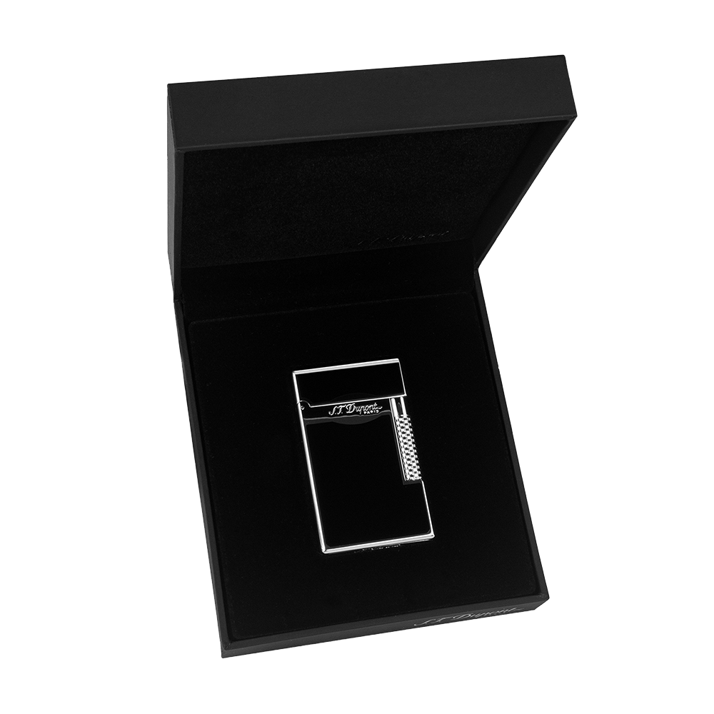 ENCENDEDOR S.T. DUPONT LIGNE 2 LEGRAND FLAMA DOBLE Y ANTORCHA BLACK NA ...